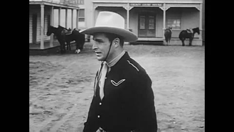 1942 - In this western film, Billy the K... | Stock Video | Pond5