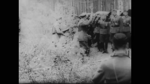 1943 - Adolf Hitler meets with military ... | Stock Video | Pond5