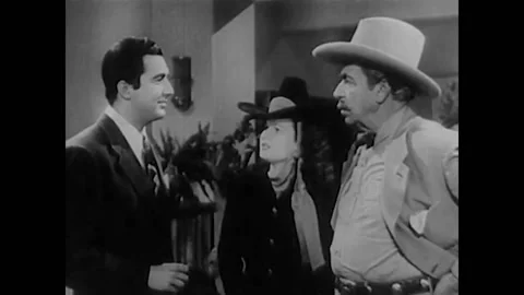 1943 - In this comedy movie, a cowboy is... | Stock Video | Pond5