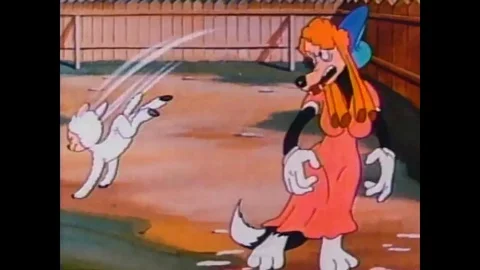 1944 - In this animated film, hungry wol... | Stock Video | Pond5