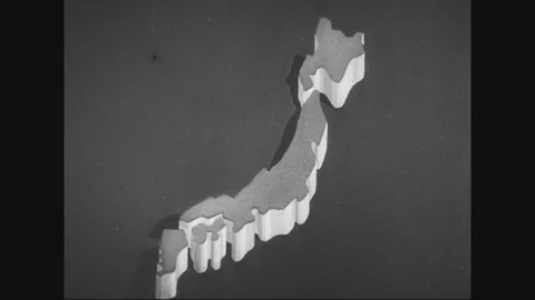 1944 - An animated map is used to show h... | Stock Video | Pond5