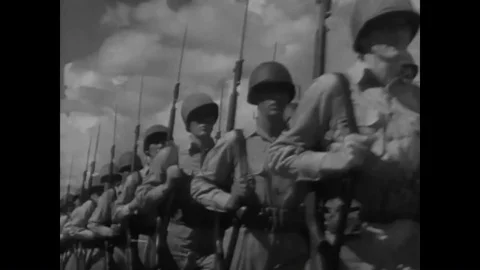 1944 - Combat footage shows US armored t... | Stock Video | Pond5