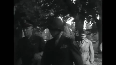 1944 - General George Marshall, Major Ge... | Stock Video | Pond5