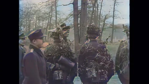 1944 Germany - German officers inspect s... | Stock Video | Pond5