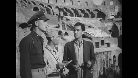 1944 - A tour guide shows American troop... | Stock Video | Pond5