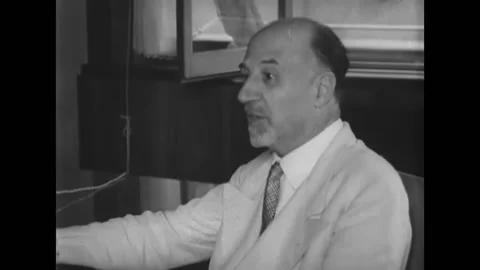 1944 - US Civil Affairs officer colonel ... | Stock Video | Pond5