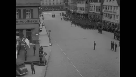 1945 - Enlisted men of the US Army VI Co... | Stock Video | Pond5