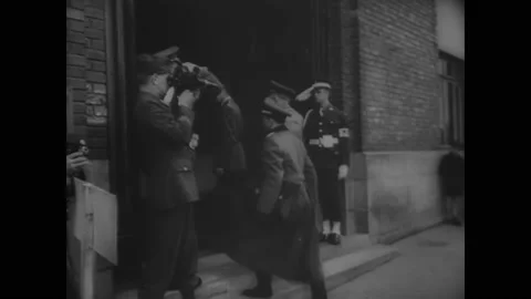 1945 - General Jodl signs surrender docu... | Stock Video | Pond5