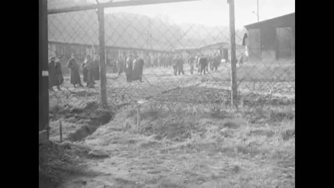 1945 - German officers, confined in a PO... | Stock Video | Pond5