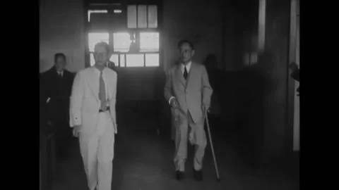 1945 - Japanese Ministers Mamoru Shigemi... | Stock Video | Pond5