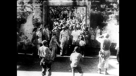 1945-Liberation / Manila / Philippines /... | Stock Video | Pond5