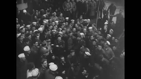 1945 - Overhead view of American soldier... | Stock Video | Pond5