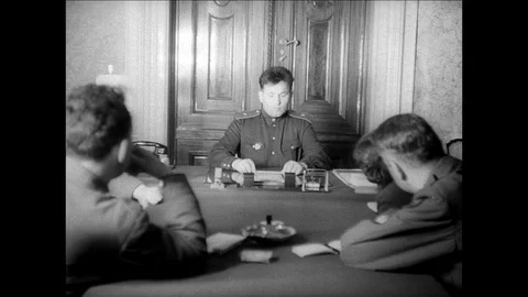 1946-Soviet Soldier / Interview / Journa... | Stock Video | Pond5