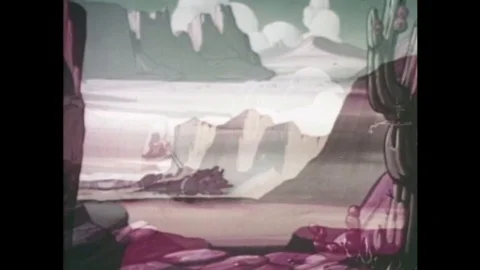 1947 - In this animated film, Native Ame... | Stock Video | Pond5