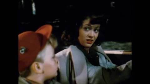 1947 - In this comedy, a woman is drivin... | Stock Video | Pond5