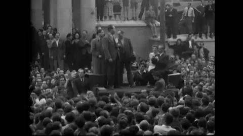 1948 - In Berlin, Germany, Franz Neumann... | Stock Video | Pond5