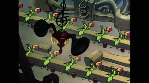 1950 - In this animated Cold War propaga... | Stock Video | Pond5