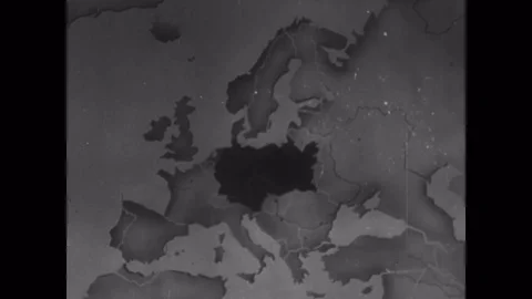 1950 - An animated map shows how the Naz... | Stock Video | Pond5
