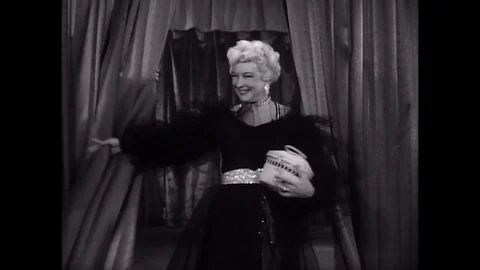 1950 - A burlesque singer performs at Fo... | Stock Video | Pond5