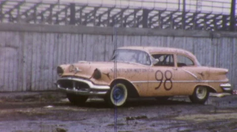 1950s 57 Chevy Hot Rod Car Autos Race De... | Stock Video | Pond5