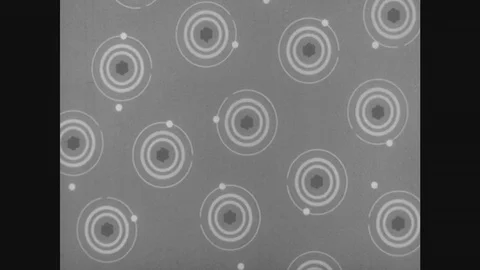 1950S: ANIMATED DIAGRAM OF COPPER ATOMS.... | Stock Video | Pond5