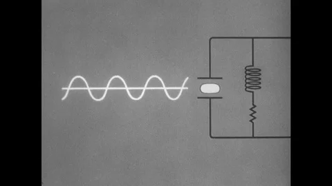 1950s: Animation of crystal oscillator a... | Stock Video | Pond5