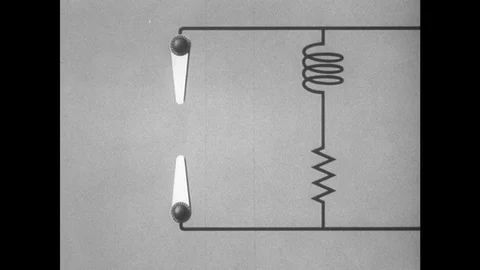 1950s: Animation of crystal oscillator a... | Stock Video | Pond5