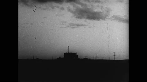 1950s: Control room of nuclear reactor. ... | Stock Video | Pond5