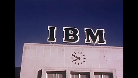 1950s IBM Building Headquarters Computer... | Stock Video | Pond5