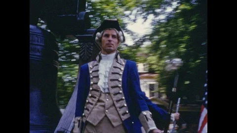 1950's: Liberty Bell float; sign reads "... | Stock Video | Pond5