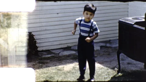 1950s Little Boy Dances Record Player Mu... | Stock Video | Pond5