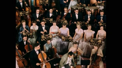 1950s: Man holding clapperboard, clappin... | Stock Video | Pond5