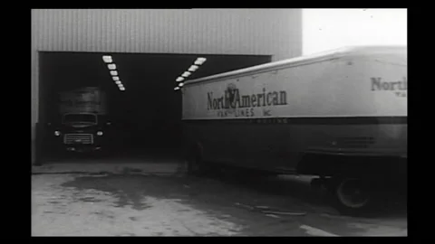 1950s North American Van Lines Truck Lea... | Stock Video | Pond5