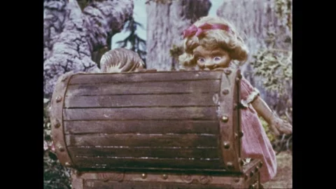 1950s: Stop-motion puppet animation- Man... | Stock Video | Pond5
