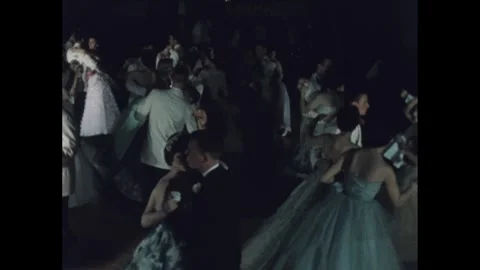 1950s: Teen couples on the dance floor a... | Stock Video | Pond5