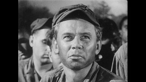 1950s: UNITED STATES: close up of soldie... | Stock Video | Pond5