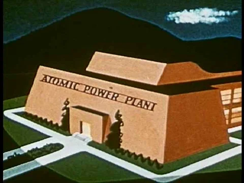 A 1952 animated film explains the power ... | Stock Video | Pond5