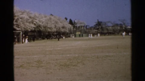 1952: a vast soccer ground surrounded by... | Stock Video | Pond5