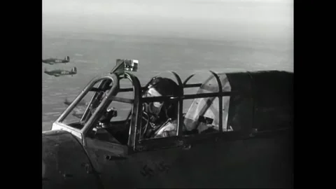 1952 - In this war film, RAF pilots shoo... | Stock Video | Pond5