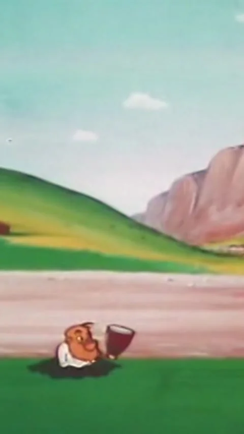 1954 - In this animated film, Popeye sav... | Stock Video | Pond5