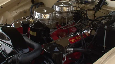 1956 Packard Studebaker V8 Sky Power 352... | Stock Video | Pond5