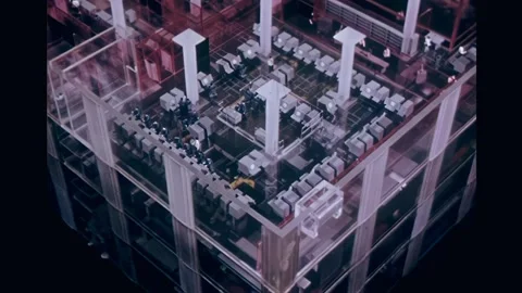 1956 The Story of SAGE - Model of interi... | Stock Video | Pond5