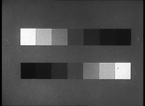 1957, GRAYSCALE TEST CHART (16MM FILM) | Stock Video | Pond5