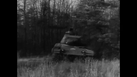 1957 - The M-56 US Army tank is introduc... | Stock Video | Pond5