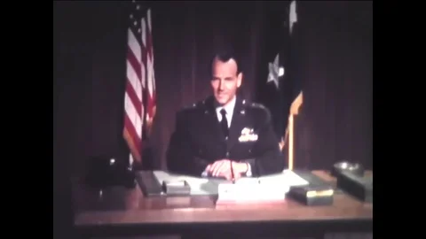 1958 - Major General Ben I. Funk refers ... | Stock Video | Pond5