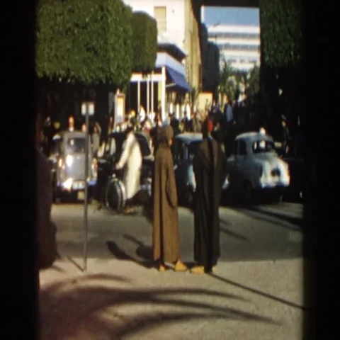 1959: a group of people standing on a si... | Stock Video | Pond5