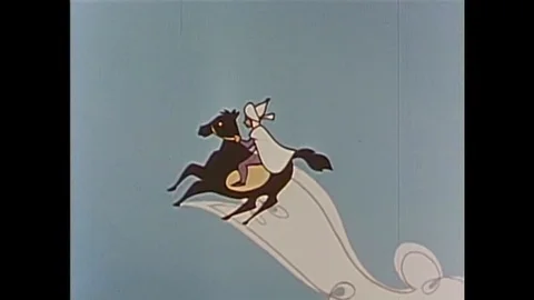 1960 - In this animated film, a Persian ... | Stock Video | Pond5