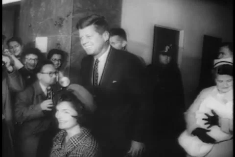 1960 John Kennedy Jr is born to Presiden... | Stock Video | Pond5