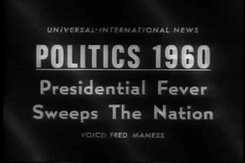 1960 Presidential election campaign - Jo... | Stock Video | Pond5