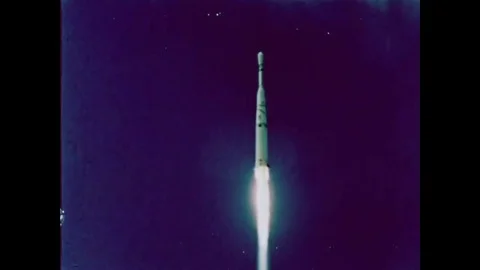 1960 - A transit satellite and Pioneer 5... | Stock Video | Pond5